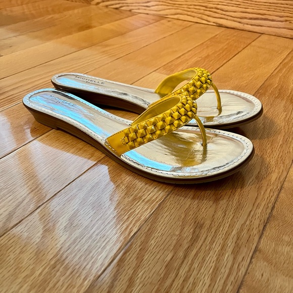Michelle D | Shoes | Michelle D Yellow Sandals | Poshmark